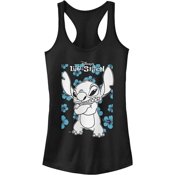Tops | Disney Juniors Lilo Stitch Lilo Slim Fit Scoop Hem Racerback ...